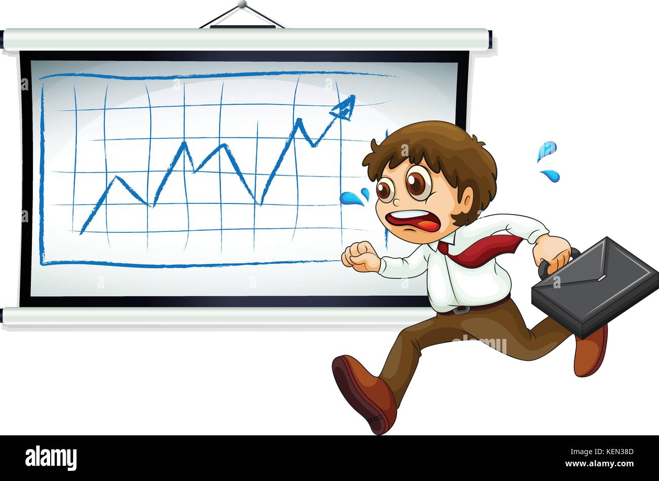 Businessman running poster Cut Out Stock Images & Pictures - Alamy