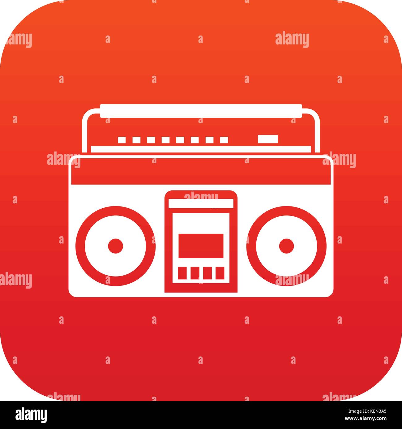 Recorder icon digital red Stock Vector Image & Art - Alamy