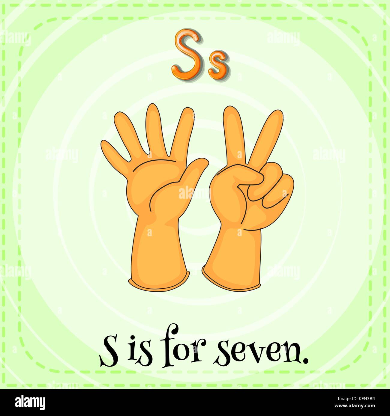 A letter S which stands for seven Stock Vector Image & Art - Alamy