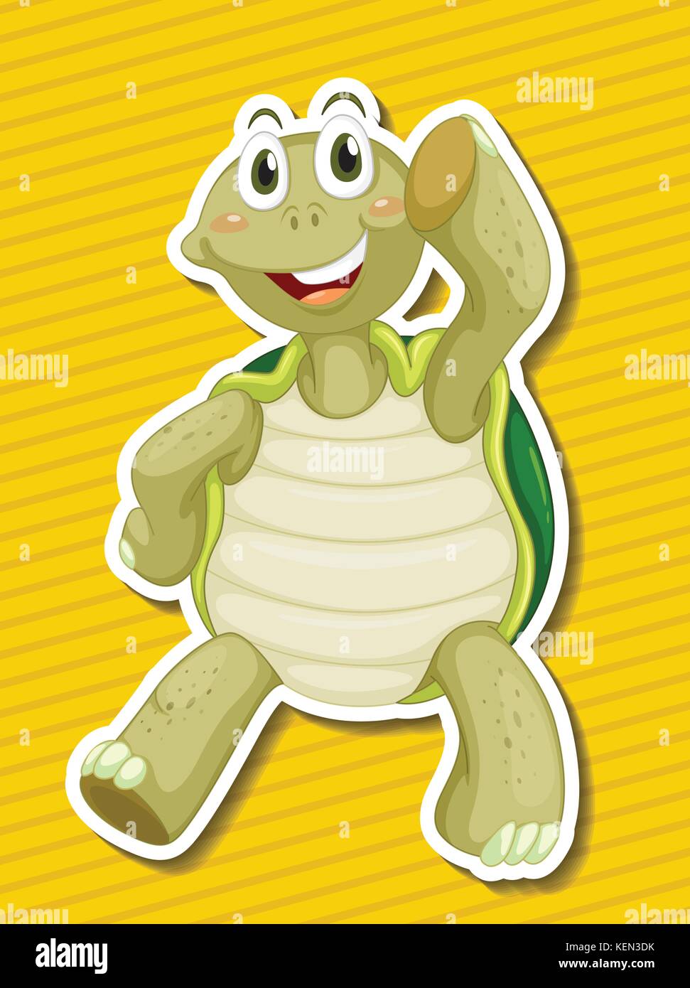 Illustration of a close up turtle Stock Vector Image & Art - Alamy
