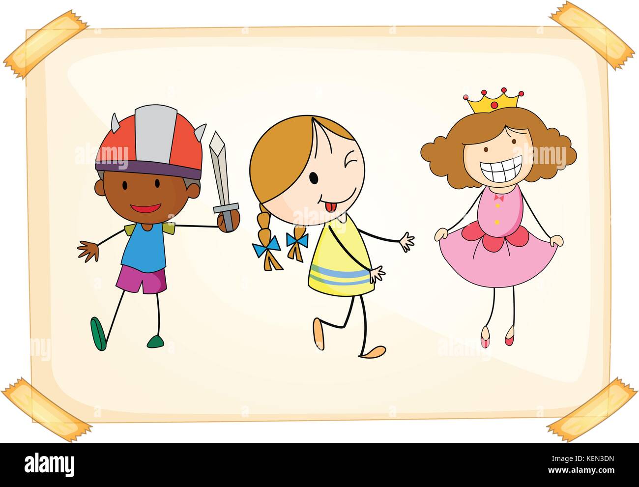 Illustration of many children Stock Vector Image & Art - Alamy