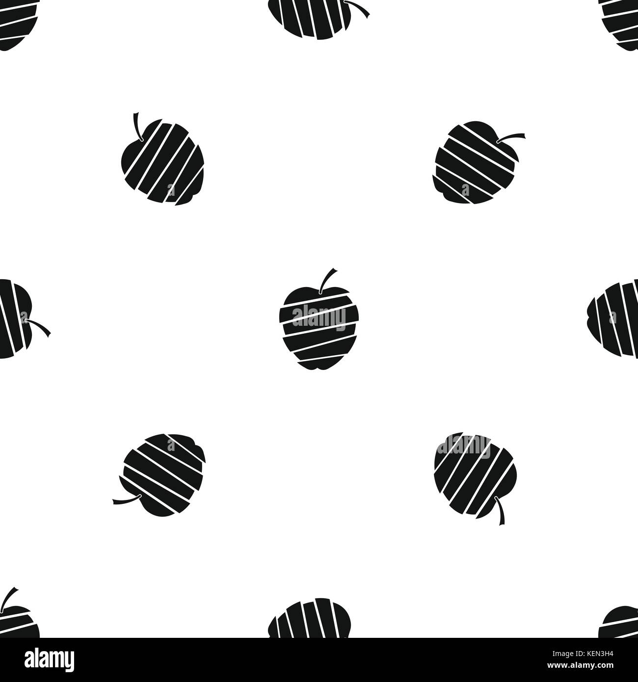 Sliced apple pattern seamless black Stock Vector Image & Art - Alamy