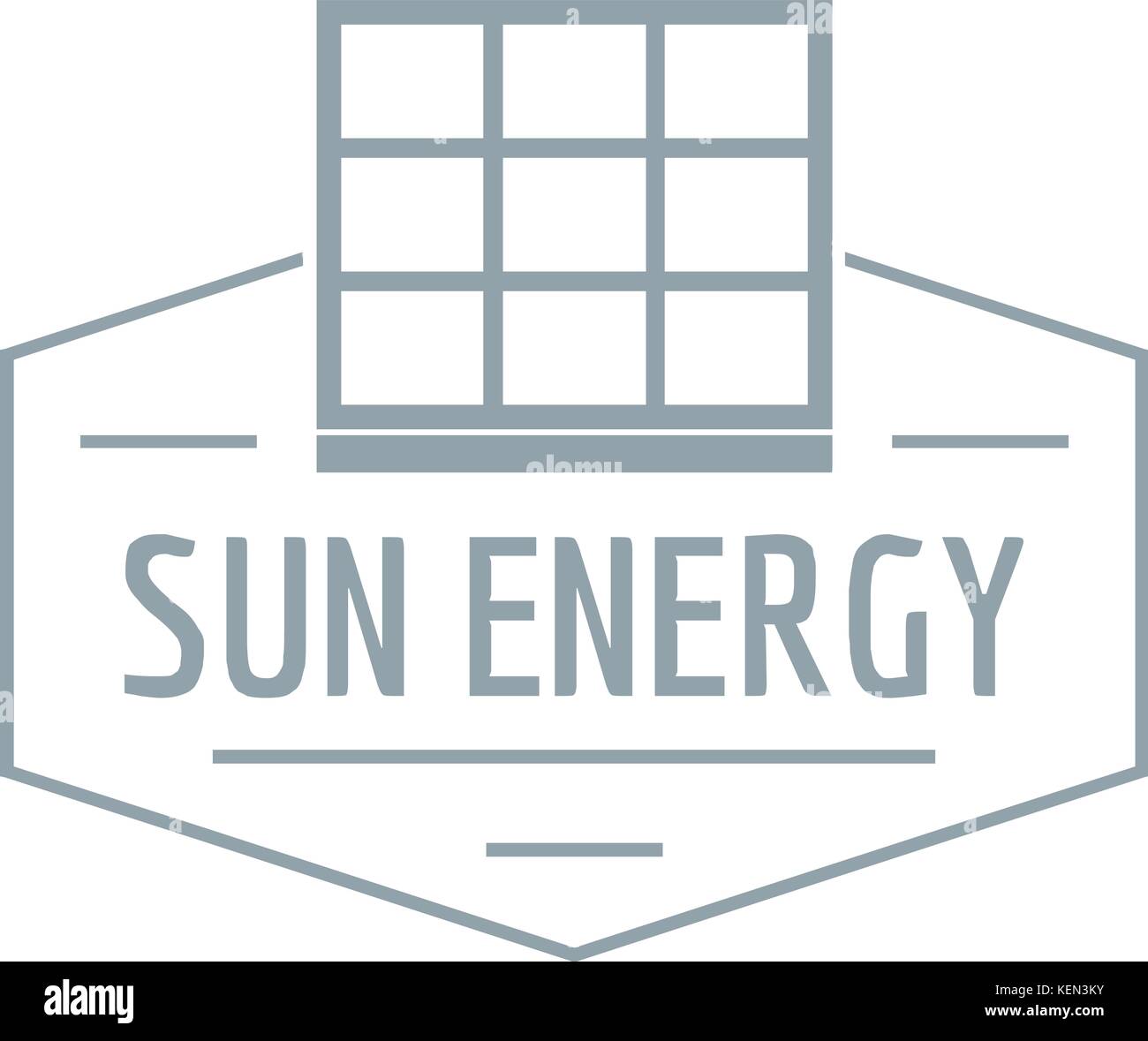Sun energy logo, simple gray style Stock Vector Image & Art - Alamy