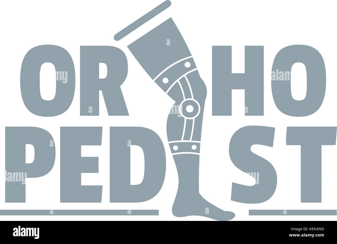 Orthopedic logo, simple gray style Stock Vector Image & Art - Alamy