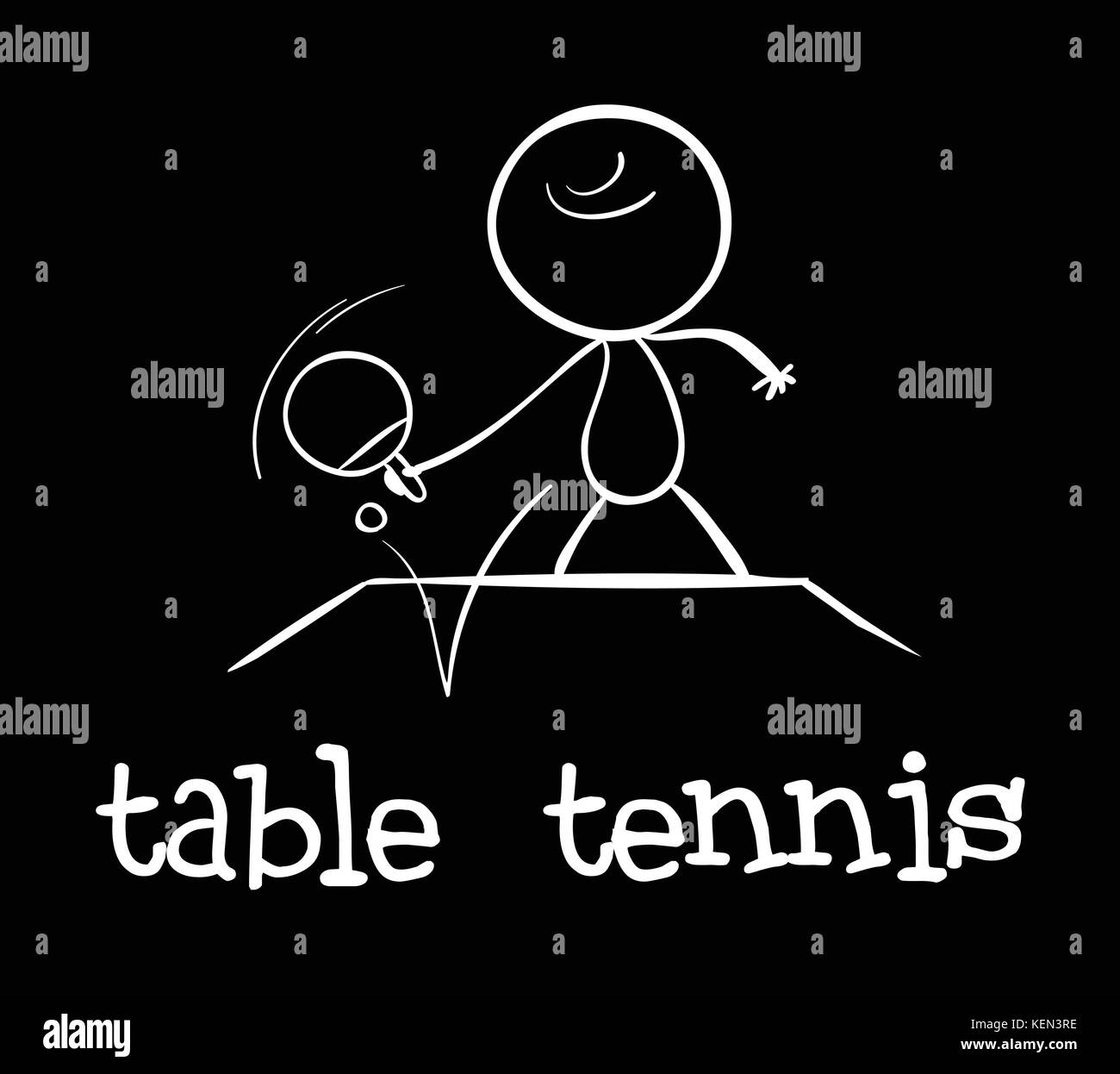Table tennis game male Stock Vector Images - Alamy