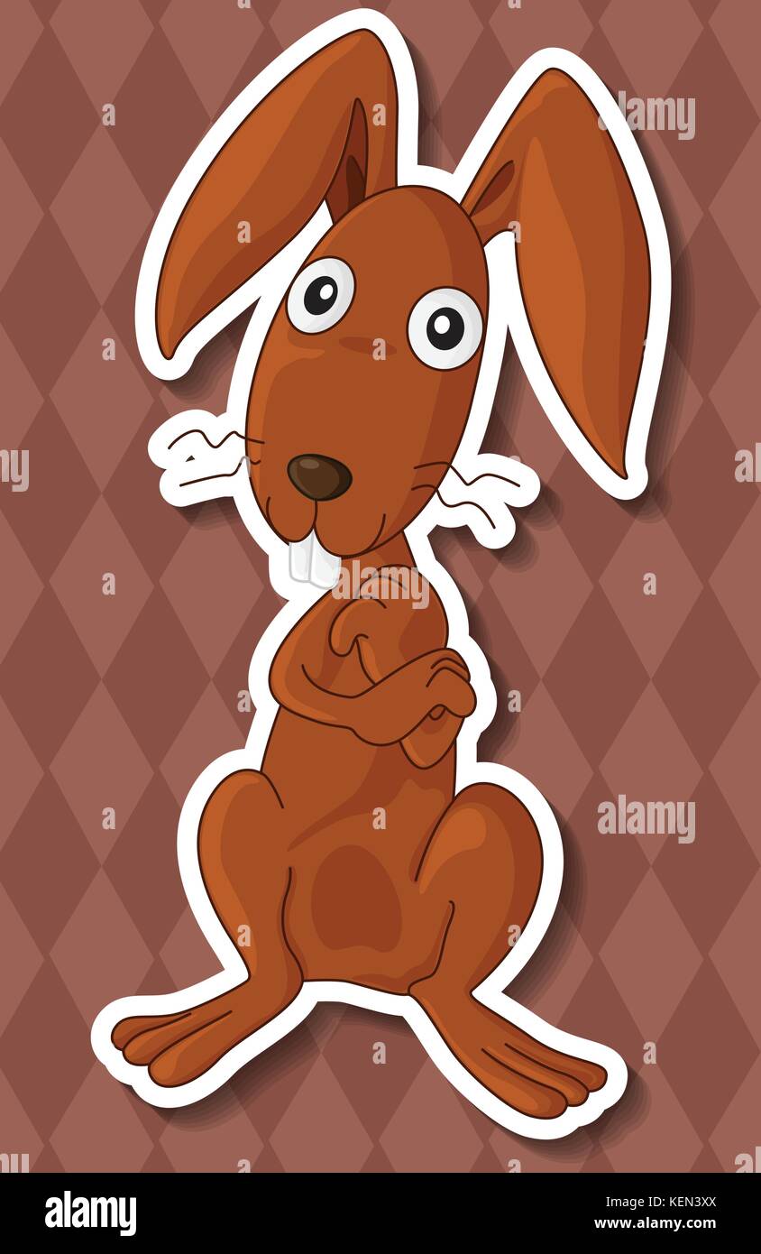 Small brown rabbit Stock Vector Images - Alamy