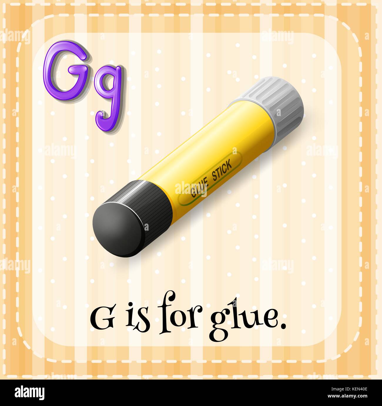 Illustration of a letter G is for glue Stock Vector Image & Art - Alamy