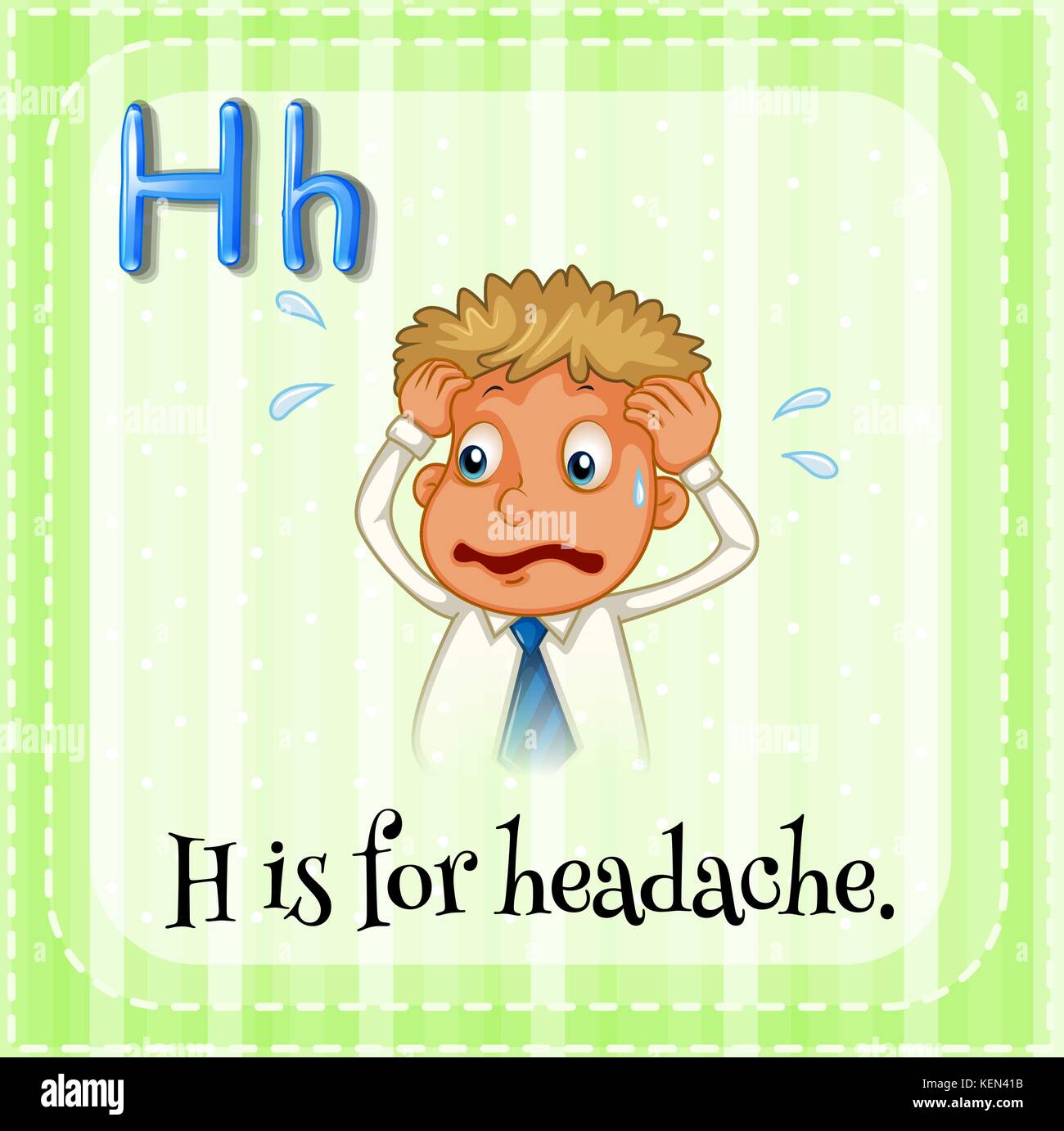 A letter H for headache Stock Vector Image & Art - Alamy