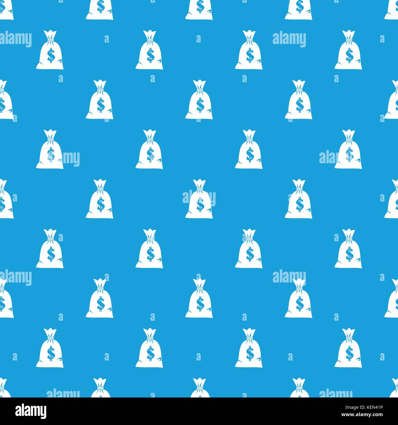 Money bag pattern seamless blue Stock Vector Image & Art - Alamy