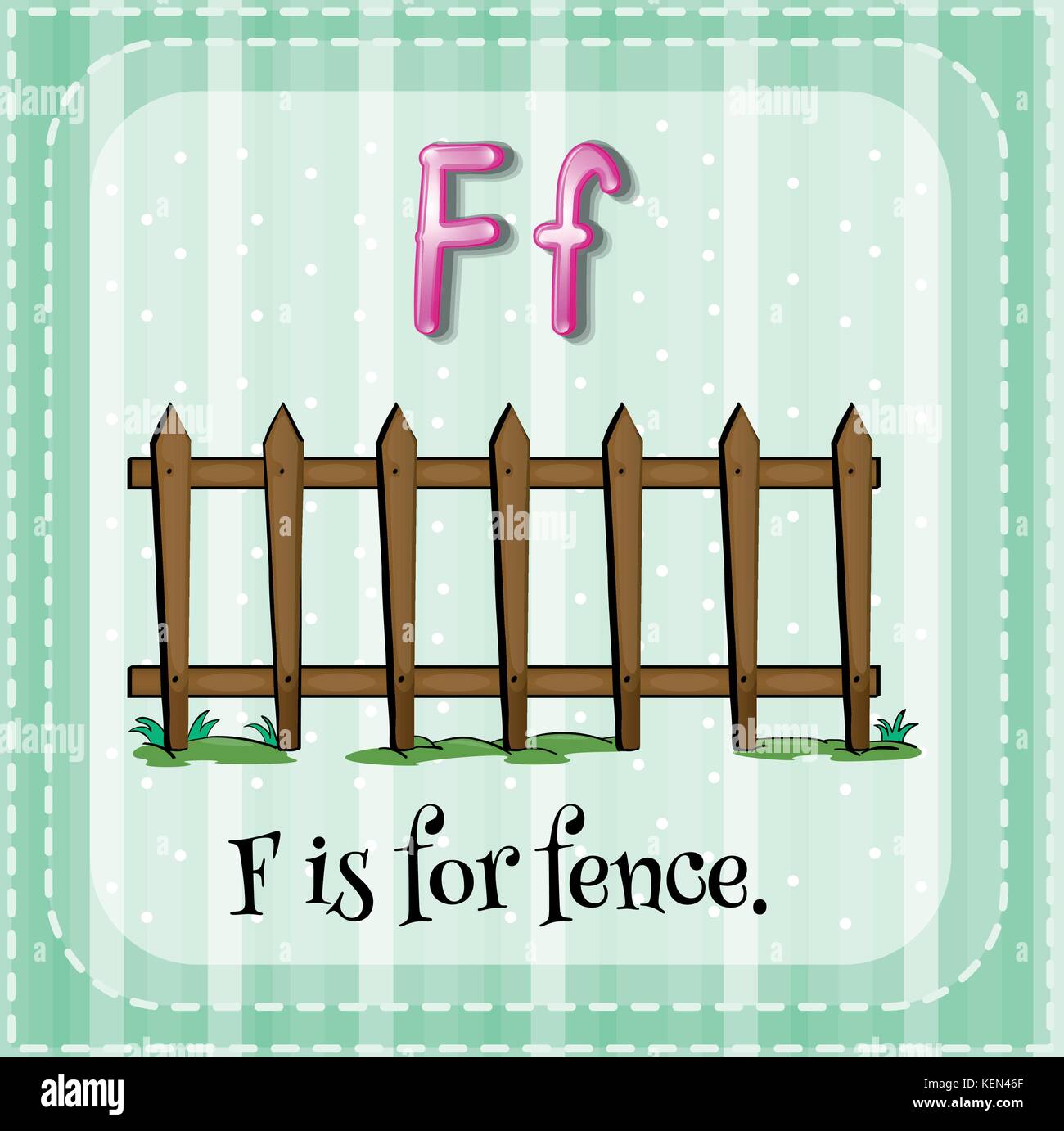 A letter F for fence Stock Vector Image & Art - Alamy