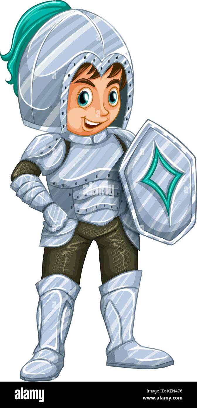 Cartoon knight in suit hi-res stock photography and images - Alamy