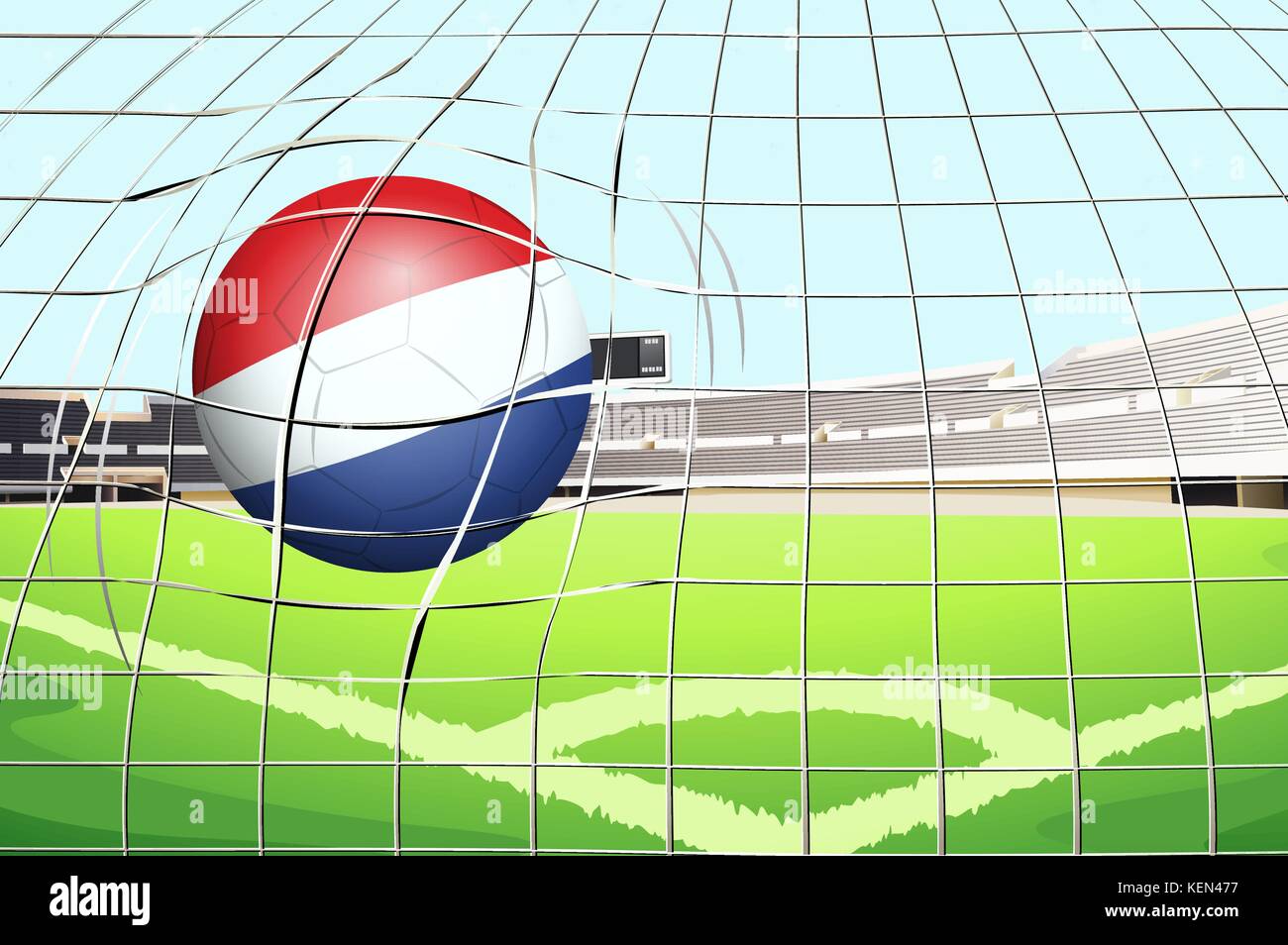 Tri colored soccer ball Stock Vector Images - Alamy