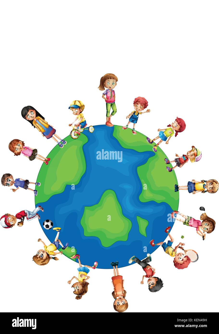 Land girls illustration Stock Vector Images - Alamy