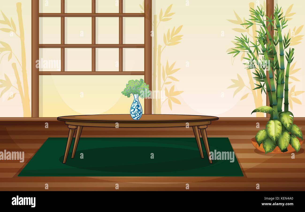 Asian table setting Stock Vector Images - Alamy