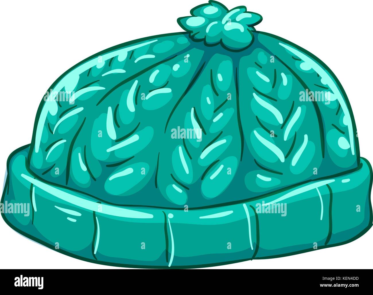 Illustration of a blue bonnet on a white background Stock Vector Image ...