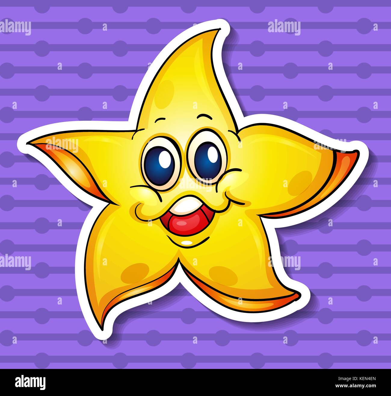 illustration of a close up starfish Stock Vector Image & Art - Alamy