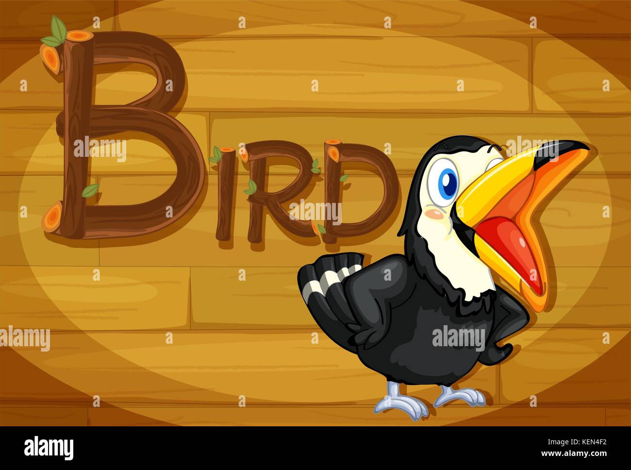 Illustration of a frame with a bird Stock Vector Image & Art - Alamy