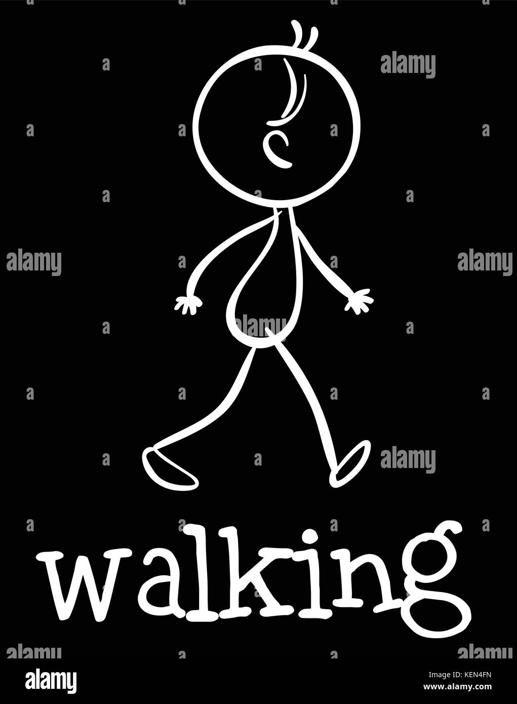 Stickman Black and White Stock Photos & Images - Alamy