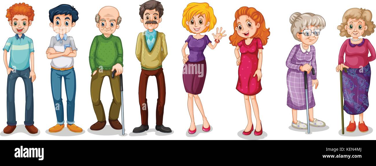 8 eight men Stock Vector Images - Alamy