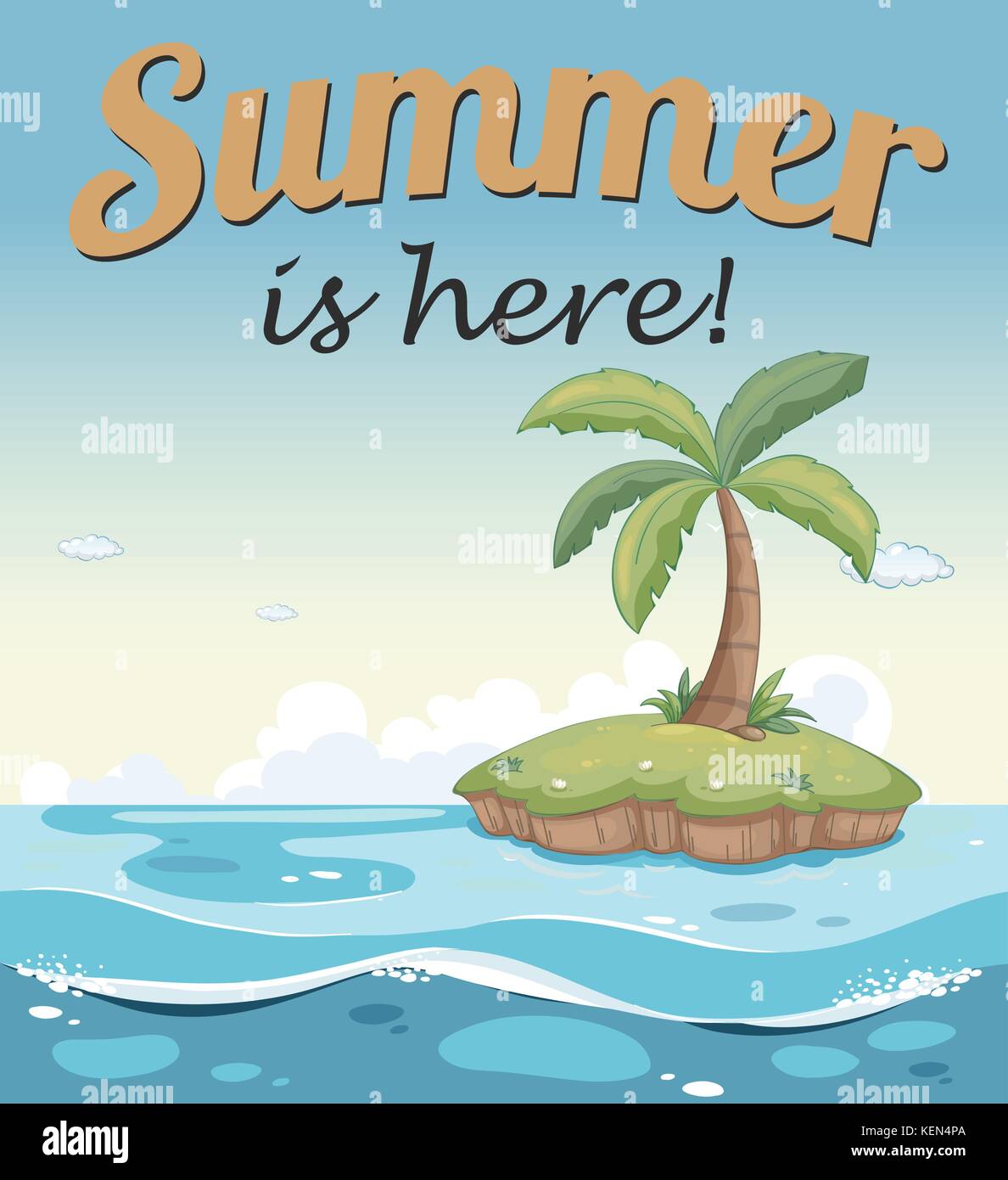 A summer template showing an island Stock Vector Image & Art - Alamy