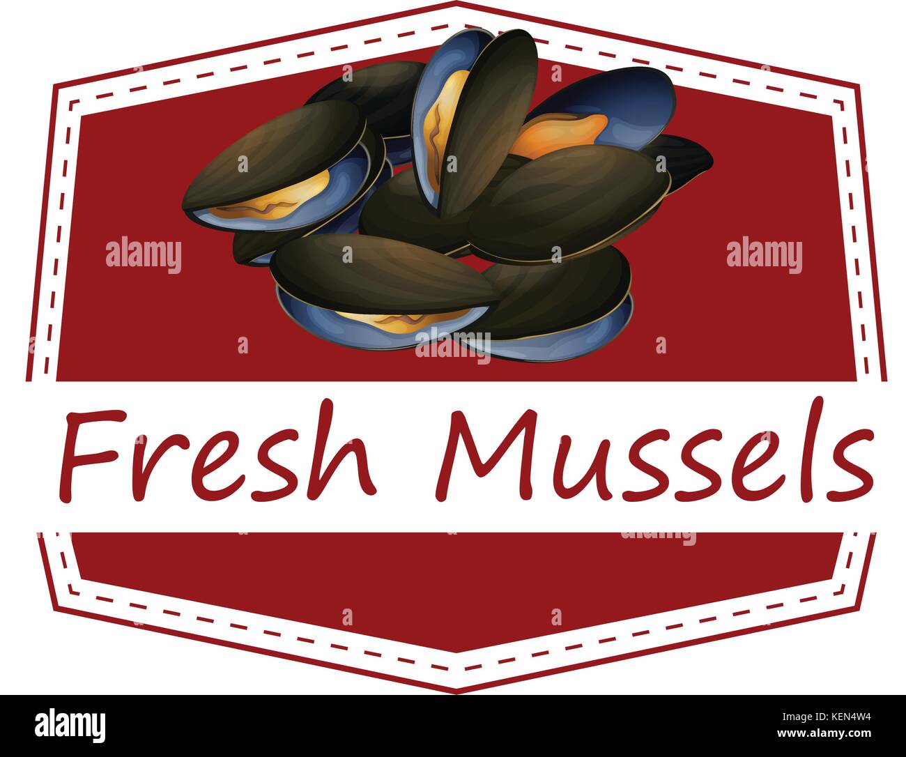 Shell mussels Stock Vector Images - Alamy