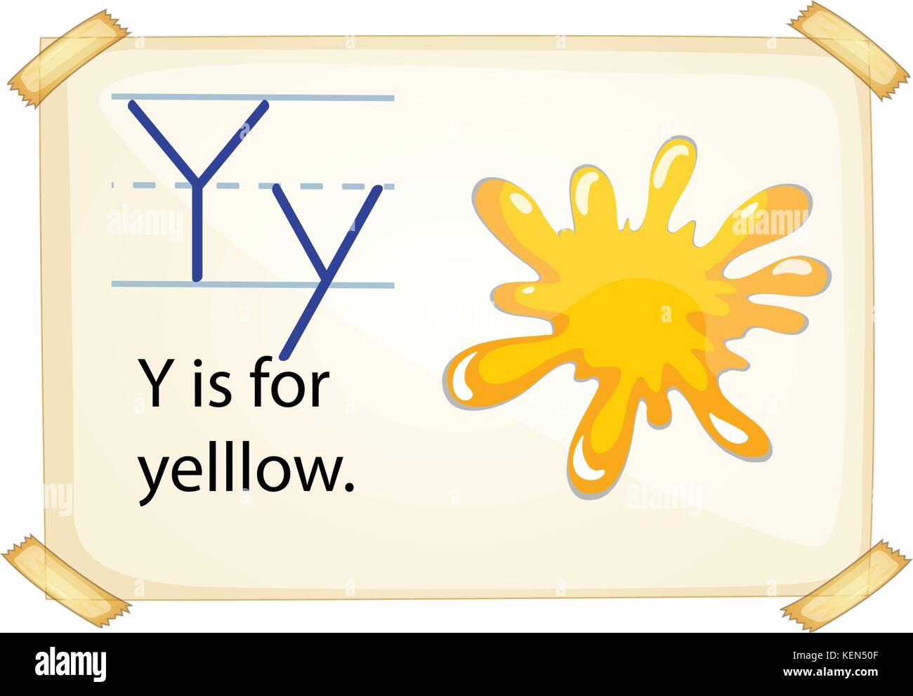 A letter Y for yellow on a white background Stock Vector Image & Art ...