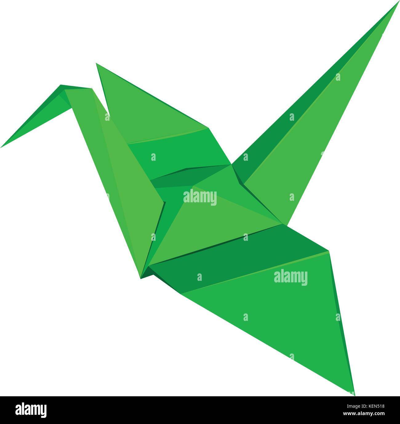 Illustration of a paper origami Stock Vector Image & Art - Alamy