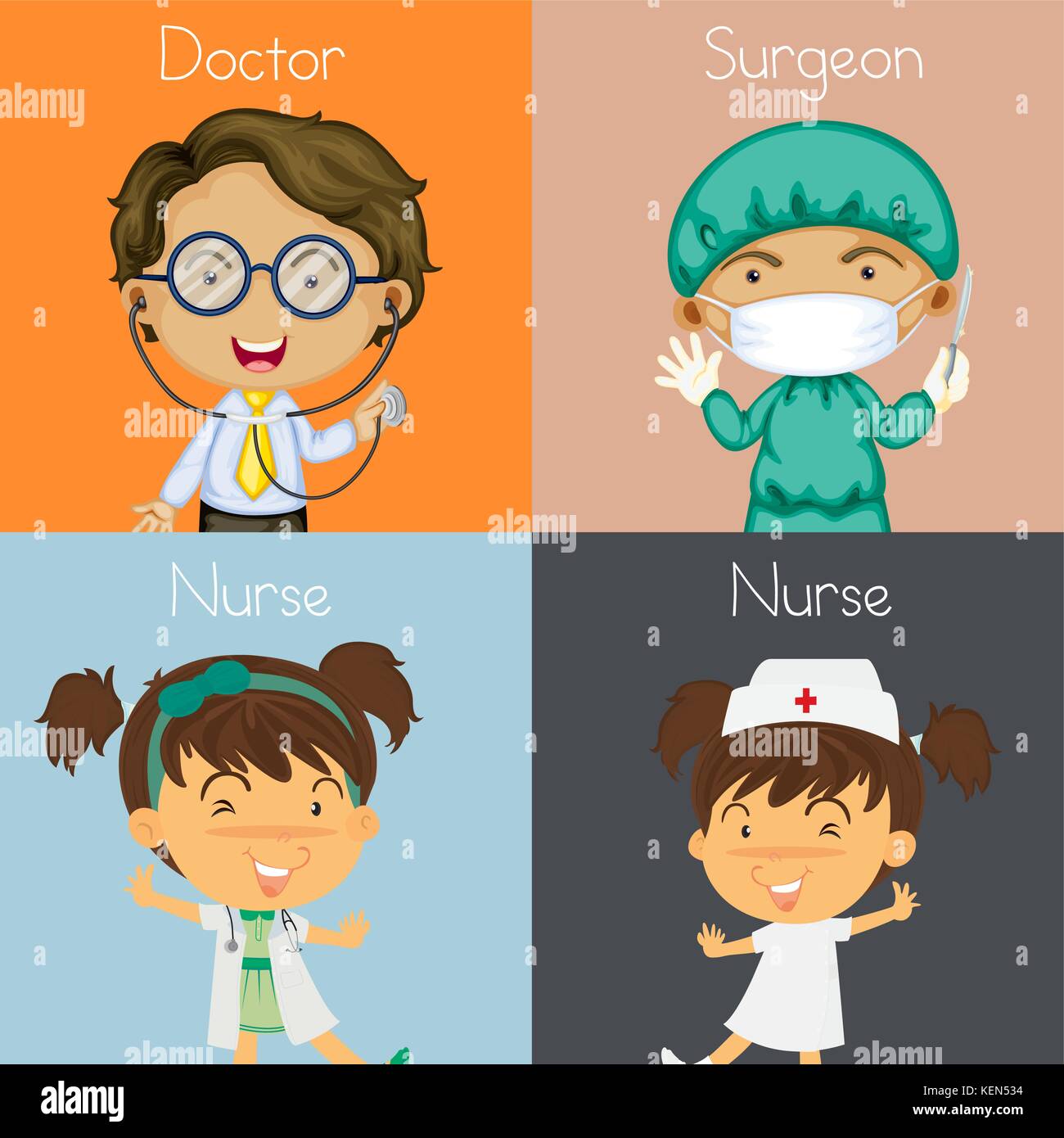Occupations And Work Stock Vector Images - Alamy