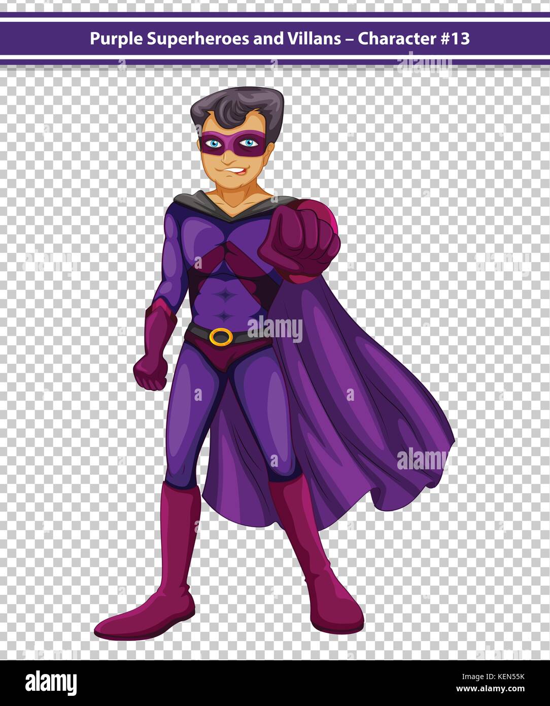 Illustration of a male superhero Stock Vector Image & Art - Alamy