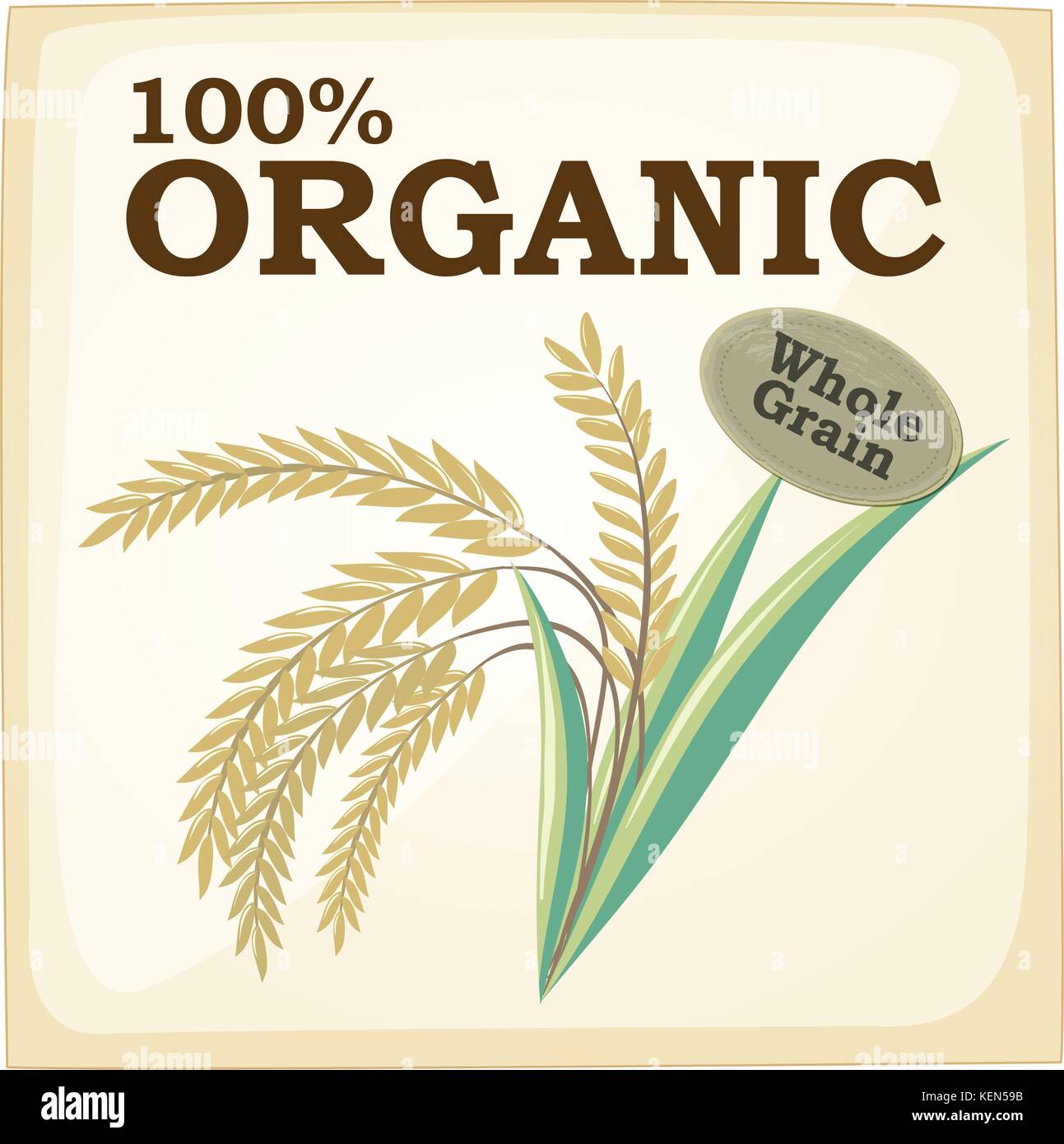Illustration of an organic sign Stock Vector Image & Art - Alamy