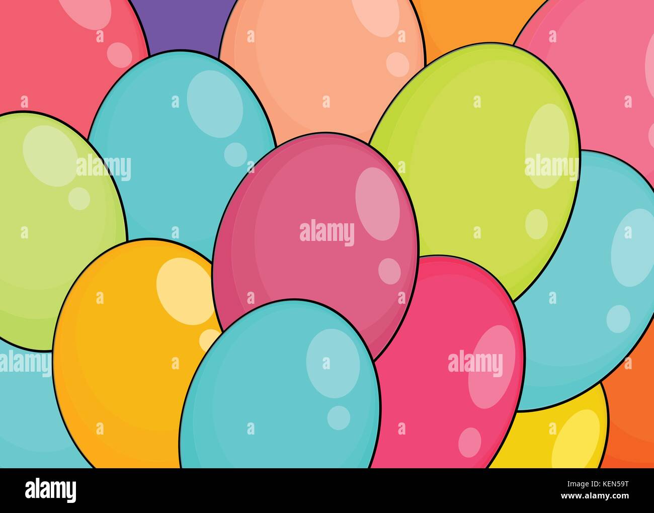 Illustration of balloon background Stock Vector Image & Art - Alamy