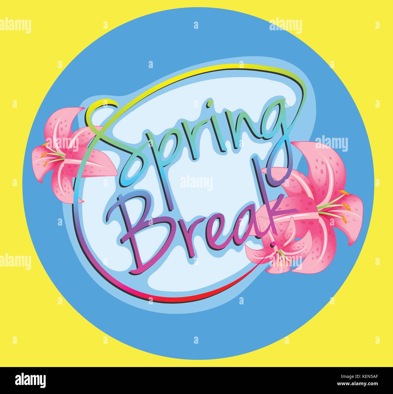 Yellow lillies Stock Vector Images - Alamy