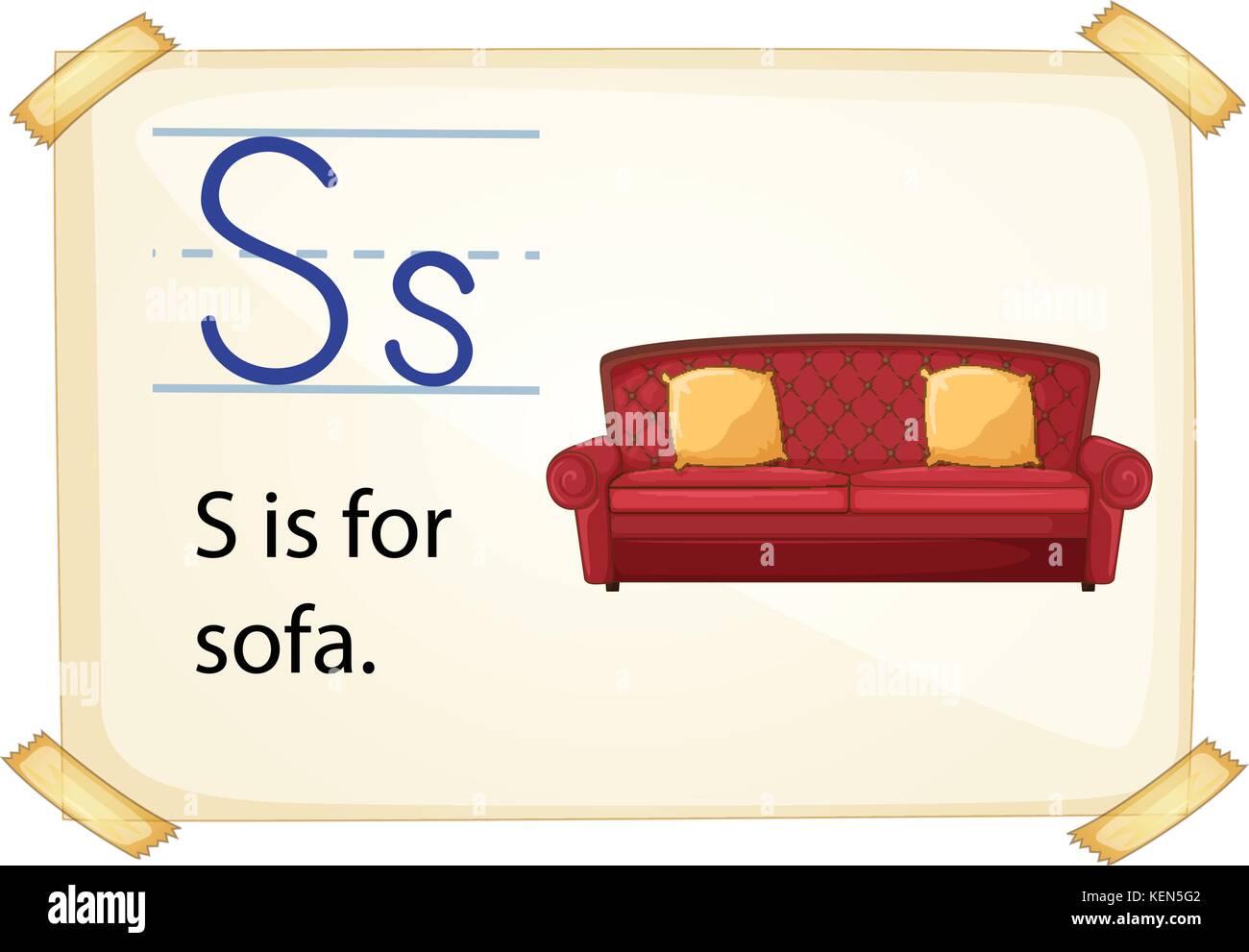 A letter S for sofa on a white background Stock Vector Image & Art - Alamy