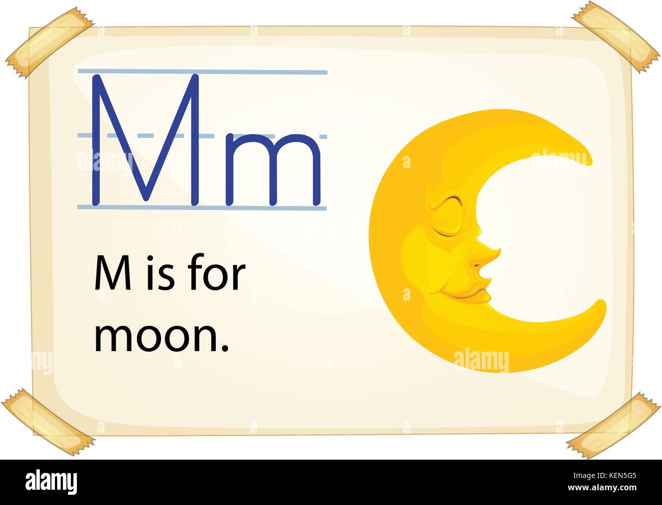 M is for moon Cut Out Stock Images & Pictures - Alamy