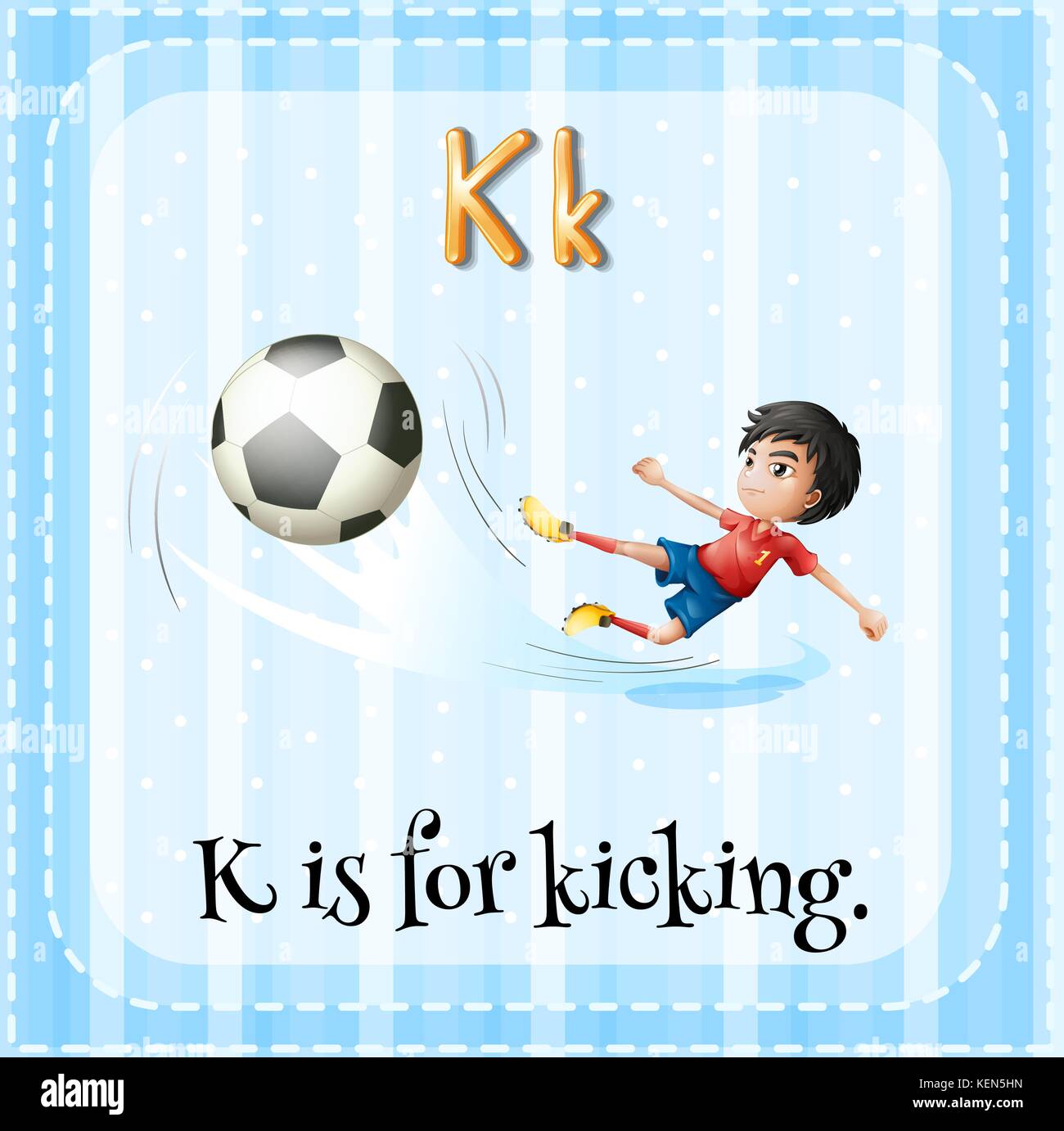 A letter K for kicking Stock Vector Image & Art - Alamy