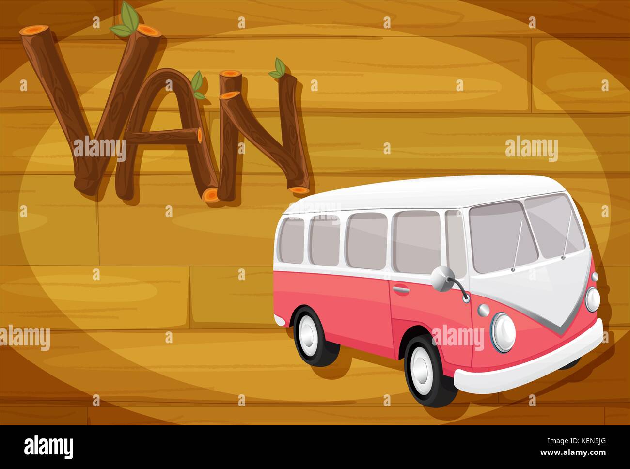 Illustration of a frame with a van Stock Vector Image & Art - Alamy