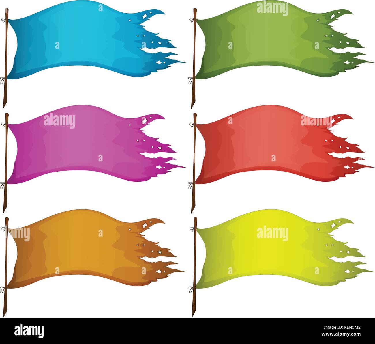 Empty flagpoles Stock Vector Images - Alamy