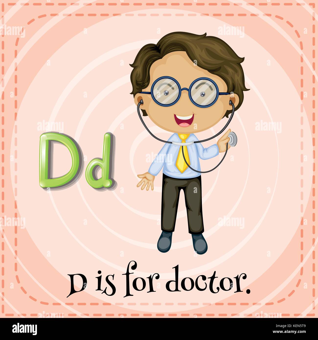 Illustration Of A Letter D Is For Doctor Stock Vector Image And Art Alamy