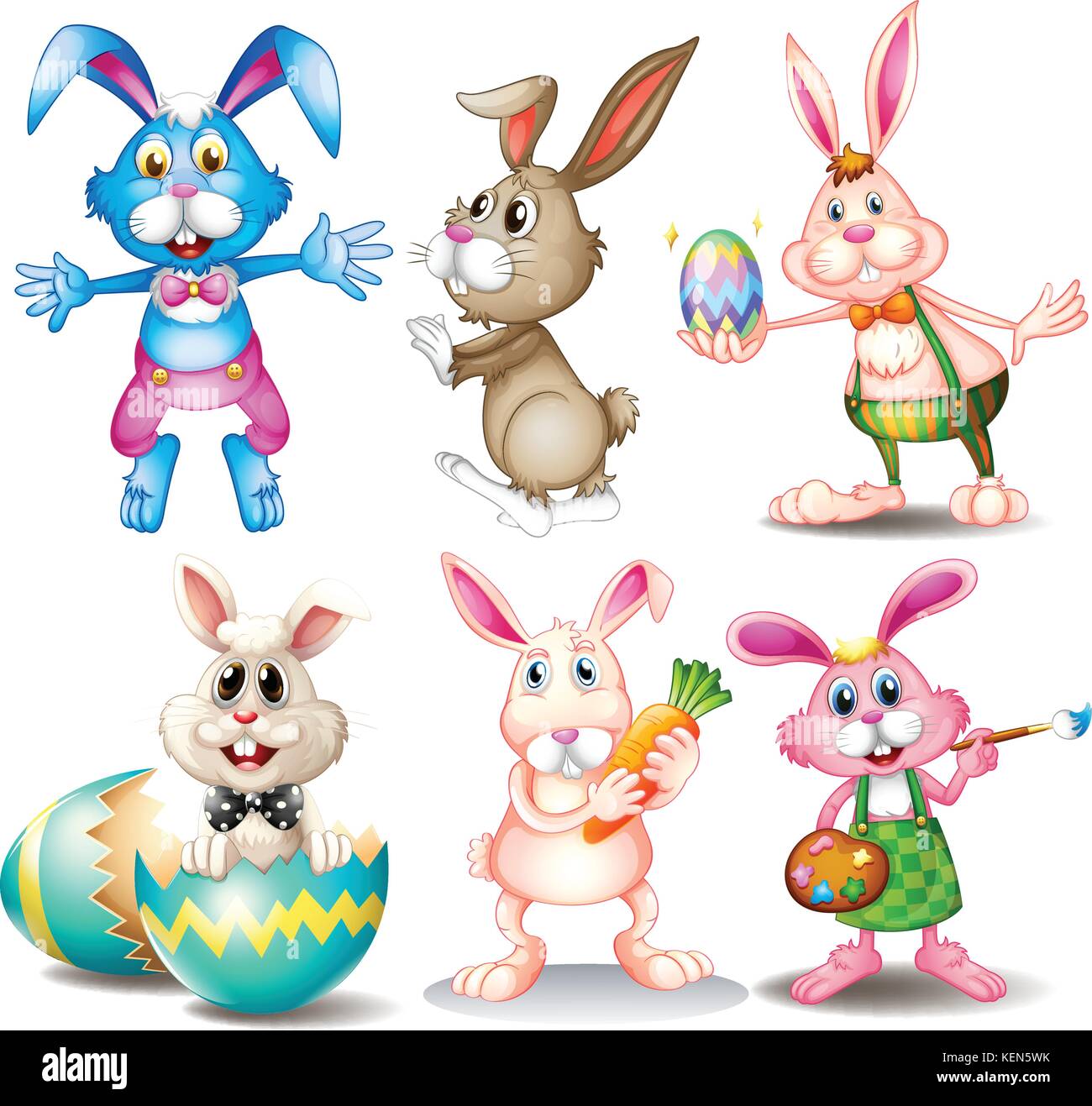 Rabbits are long Stock Vector Images - Alamy