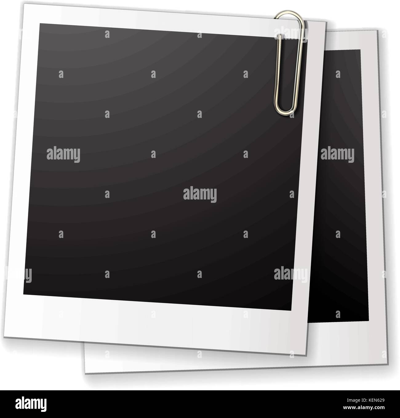 Two blank black picture Stock Vector Images - Alamy