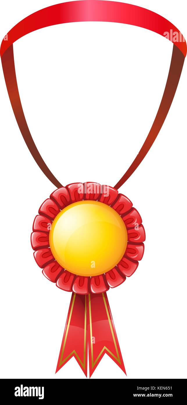 Illustration of a medal on a white background Stock Vector Image & Art ...