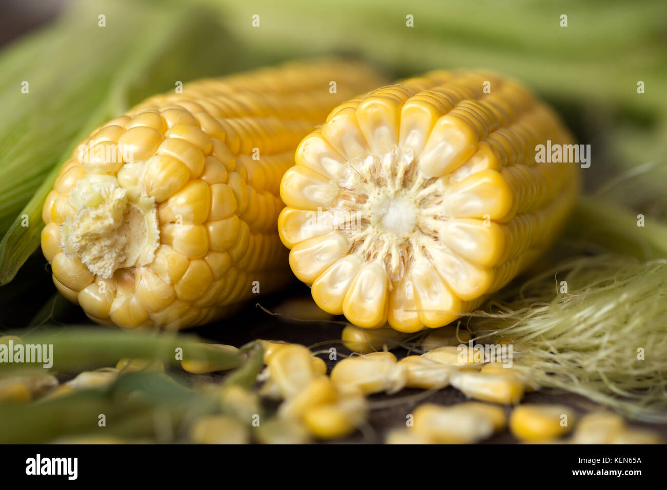 organic corn natural healthy food -close up Stock Photo - Alamy
