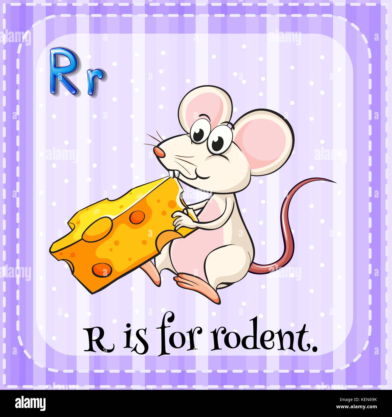 Illustration of a letter r is for rodent Stock Vector Image & Art - Alamy