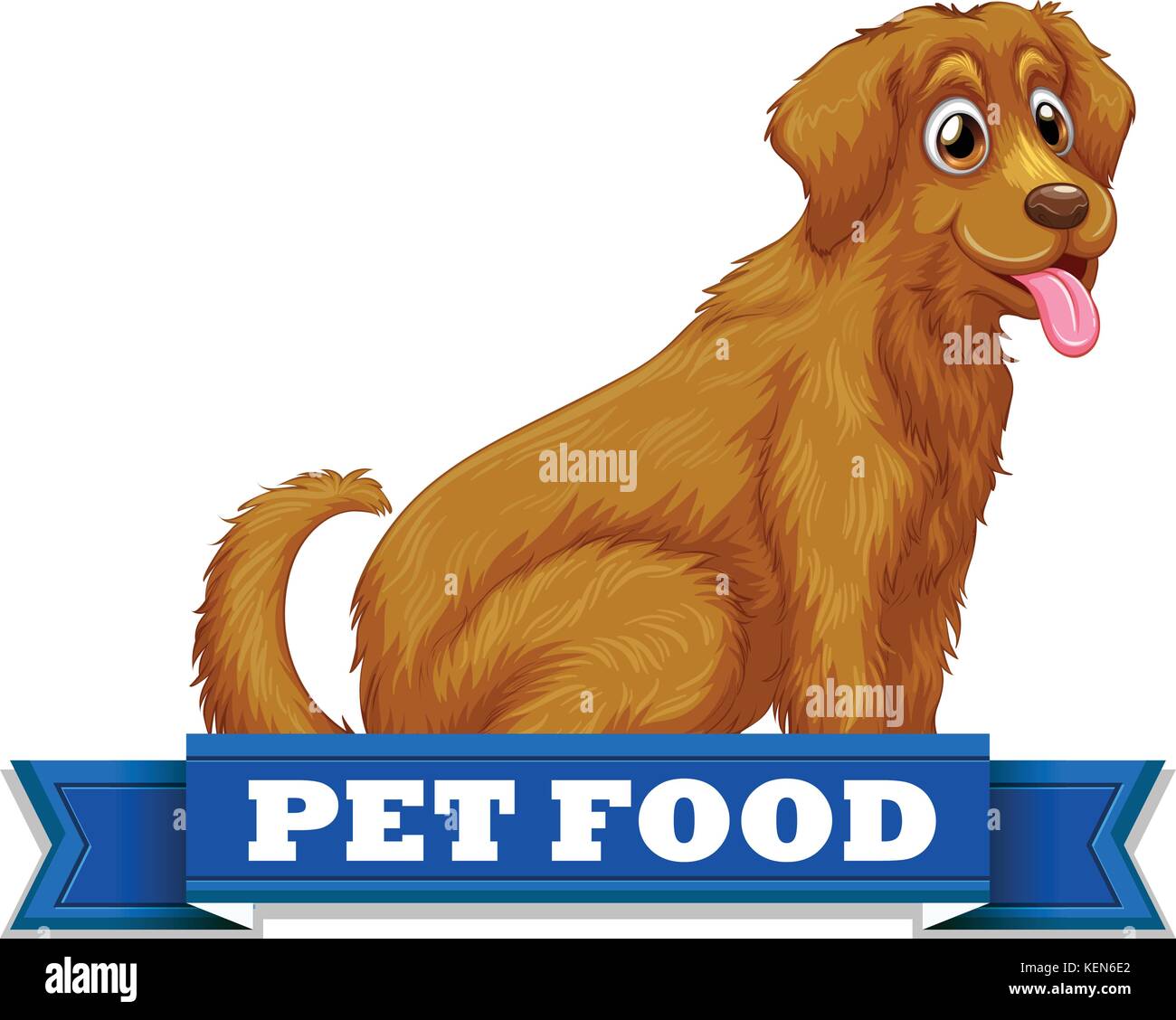 Illustration of a sign of pet food Stock Vector Image & Art - Alamy