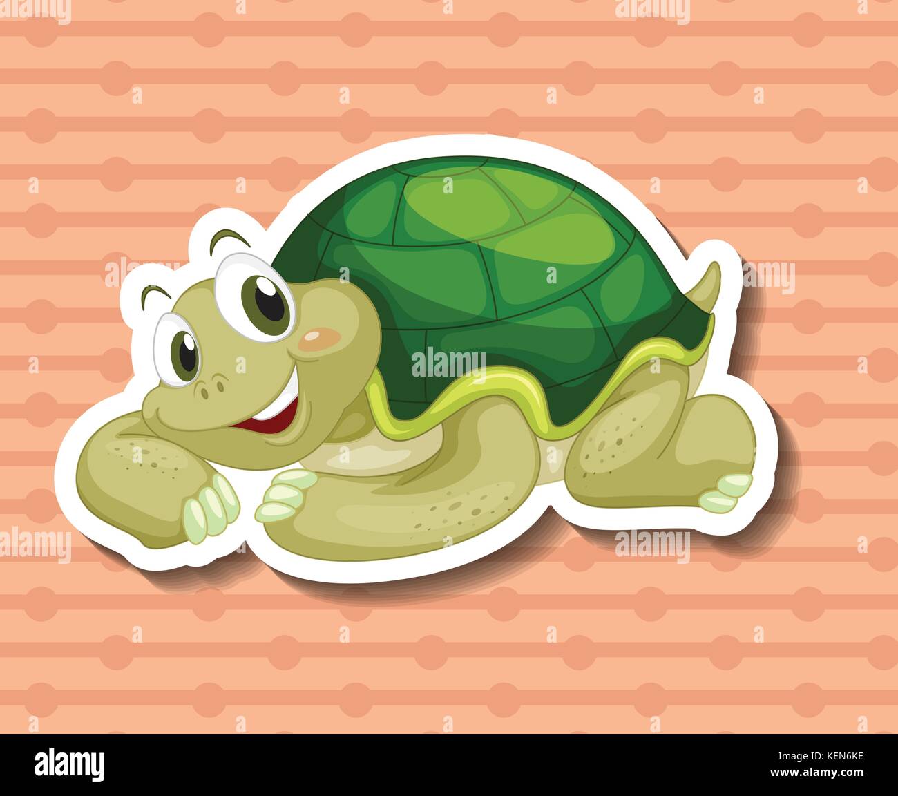 Illustration of a close up turtle Stock Vector Image & Art - Alamy