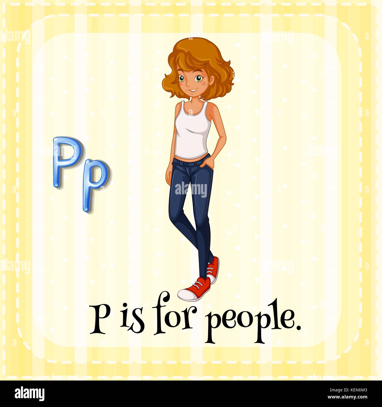 Illustration of a letter P is for people Stock Vector Image & Art - Alamy
