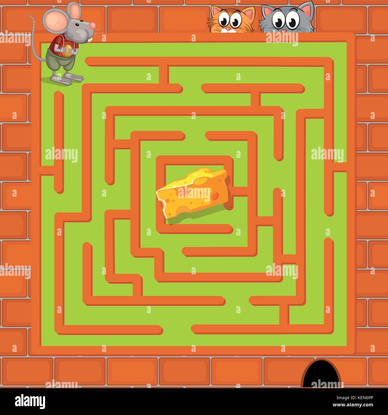 Cartoon rat puzzle game hi-res stock photography and images - Alamy