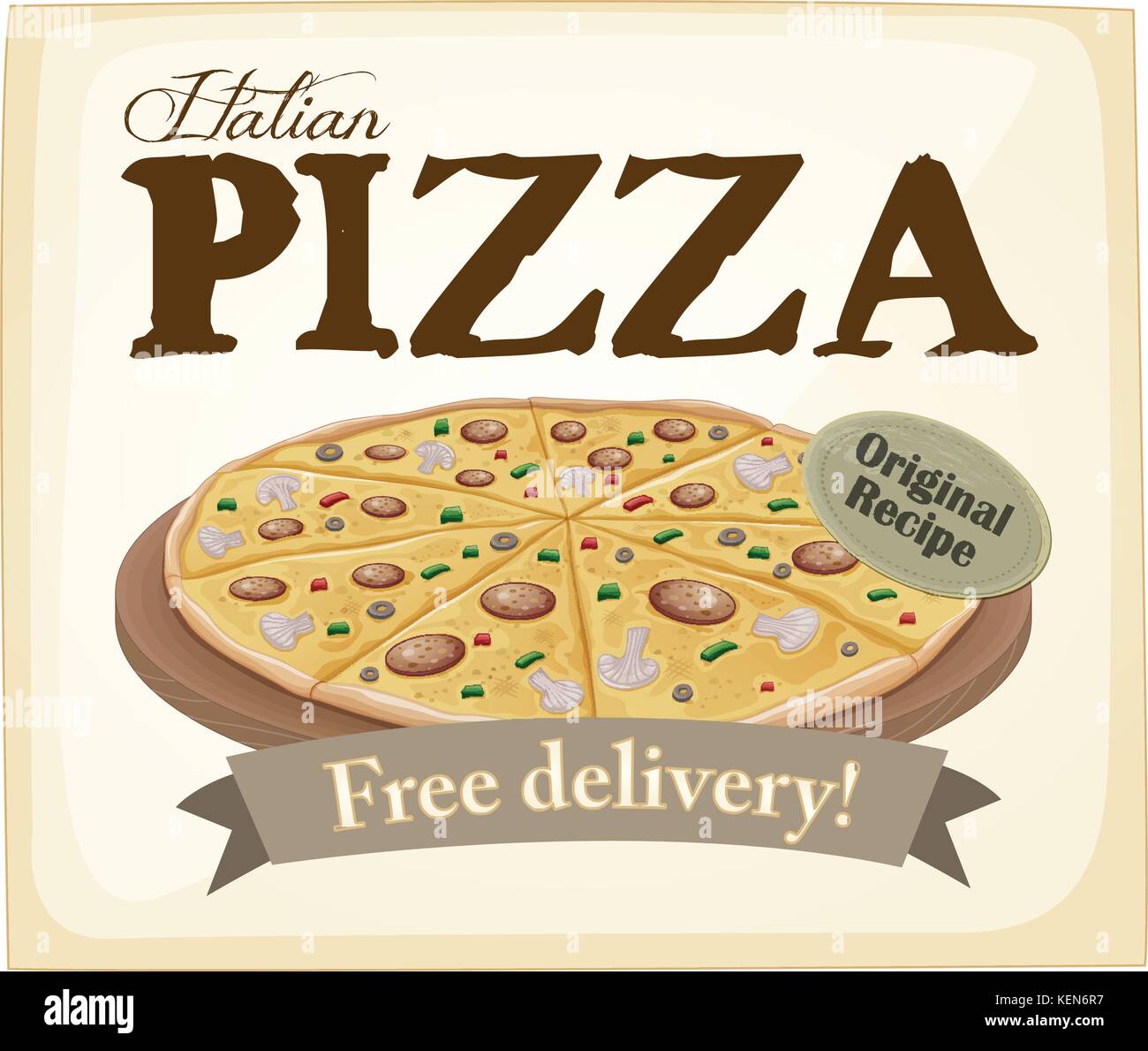 Vintage italian advertisement Stock Vector Images - Alamy