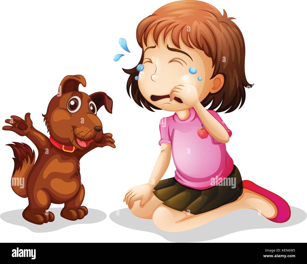 Girl Crying Clip Art