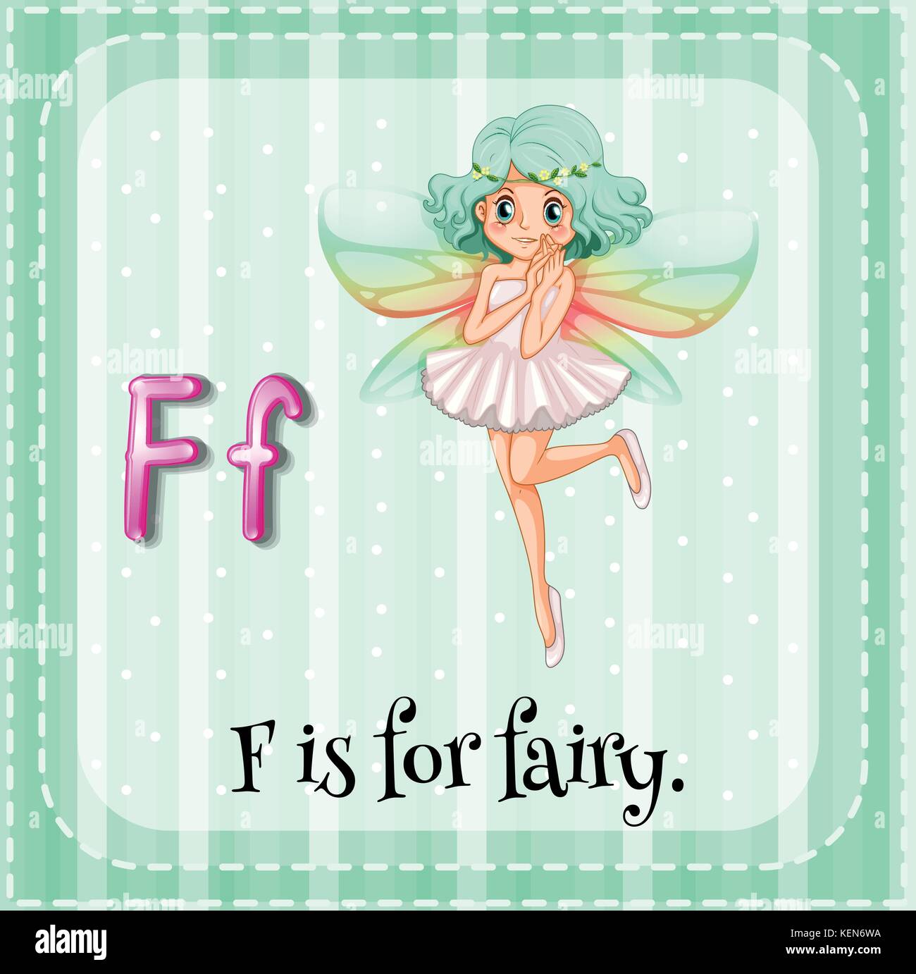 Illustration of a letter F is for fairy Stock Vector Image & Art - Alamy